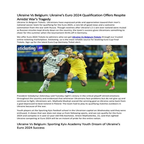 Ukraine Vs Belgium Ukraine Euro 2024 Squad Rebrov's Selections Revealed ...