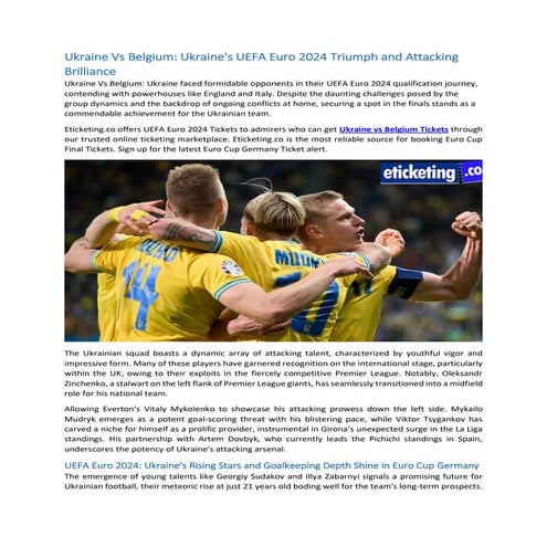 Ukraine Vs Belgium Ukraine Euro 2024 Squad Rebrov's Selections Revealed ...