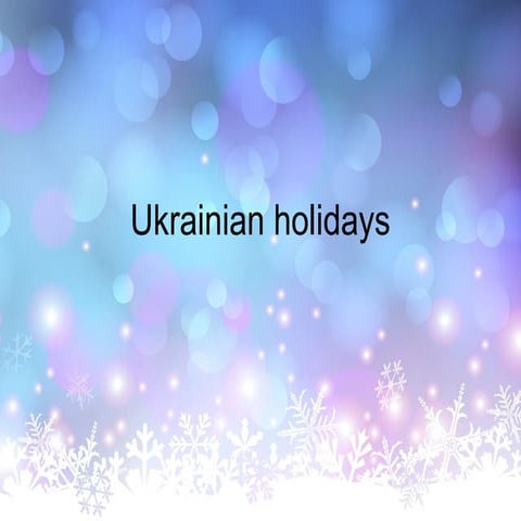 Ukrainian holidays | PPT