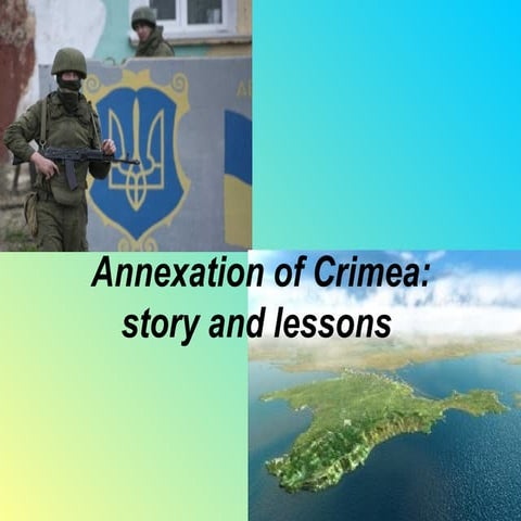 Crimea annexation Lessons 2014 | PPT