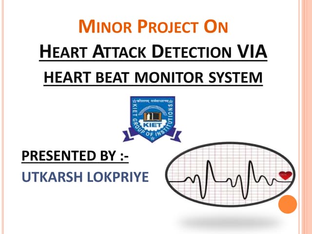 Heart beat monitor system PPT | PPTX