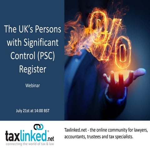 The UK’s Persons with Significant Control (PSC) Register – The Webinar ...