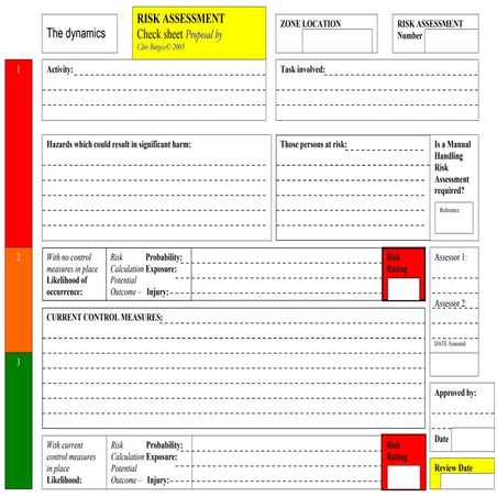Uks risk assessment check sheet 2010 master copy 2a | PPT