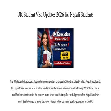 UK Student Visa Update 2026 for Nepali Students - Edwise Foundation | PPTX