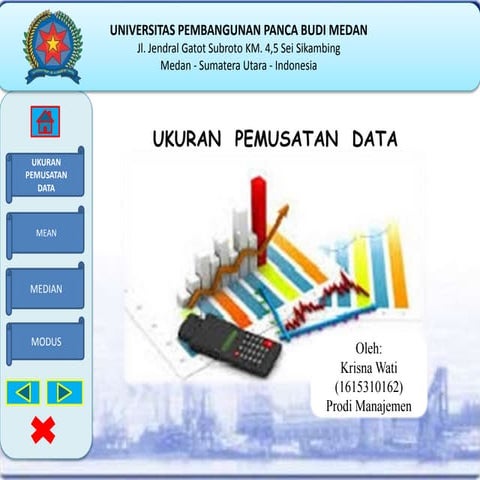 Ukuran pemusatan data statistik | PPTX