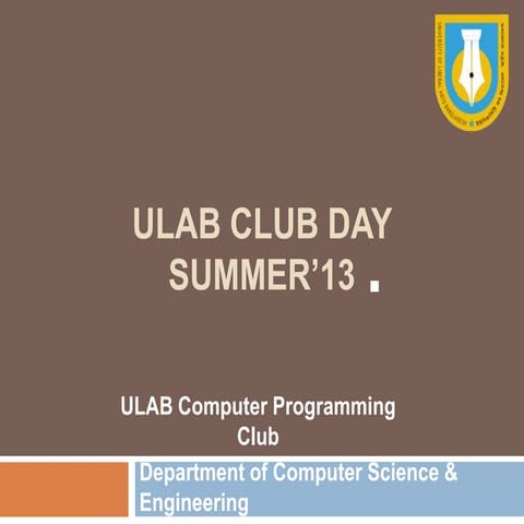 ULAB club day | PPT