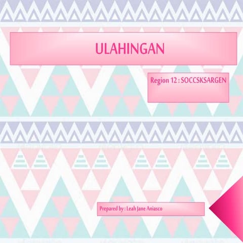 REGION-XII-SOCCSKSARGEN report ppt. Literature | PPTX