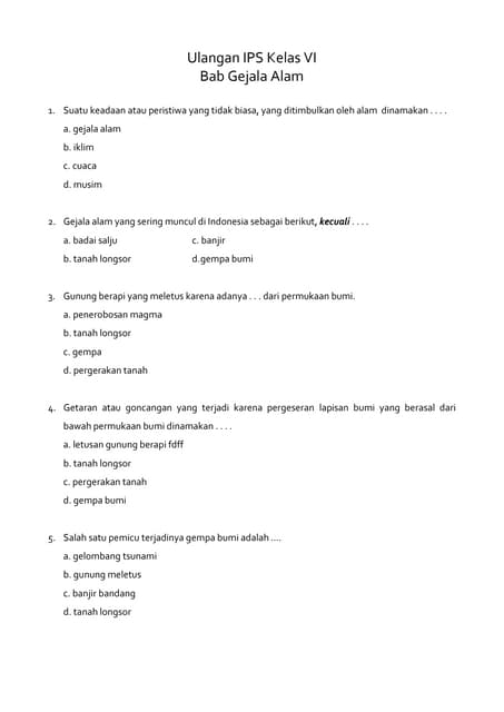 Soal ukk matematika kelas 3 sd | DOCX