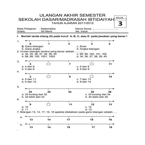 Ulangan akhir semester | DOCX