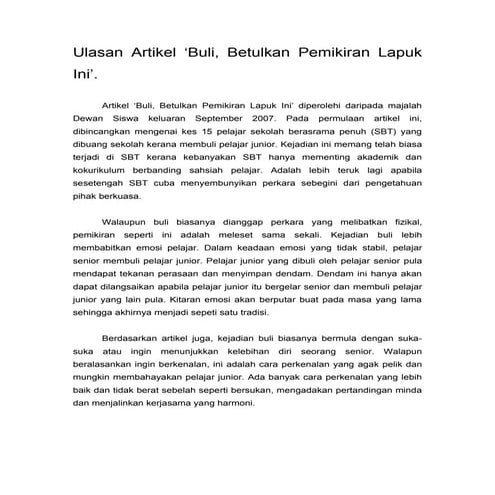 Ulasan artikel | DOC