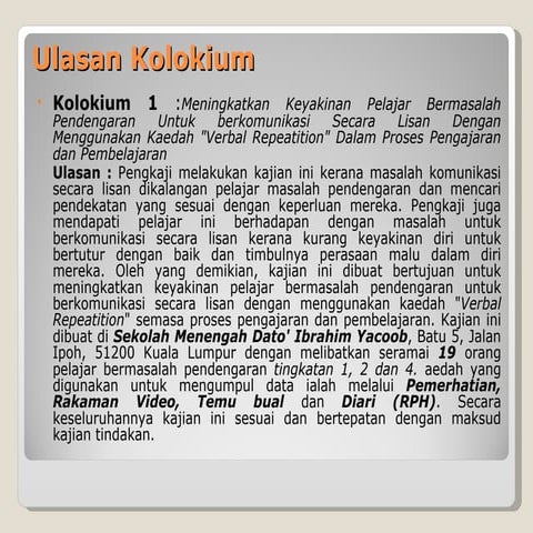 Ulasan Kolokium | PPT