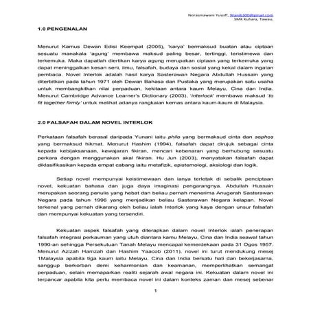 Ulasan novel Interlok | PDF