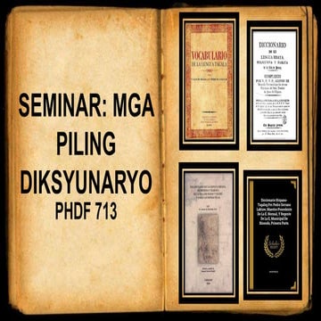 Ulat sa-diksyunaryo | PPTX