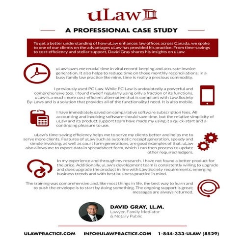 uLaw Case Study - David Gray | PDF