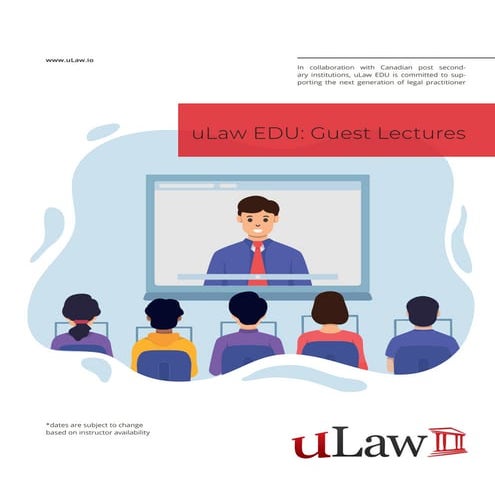 uLaw EDU Webinar Scheduling | PDF
