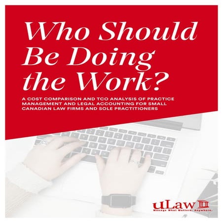 uLaw Bookkeeping Total Cost of Ownership - TCO Brochure | PDF