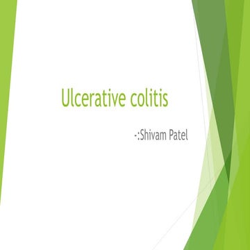 Ulcerative colitis | PPTX