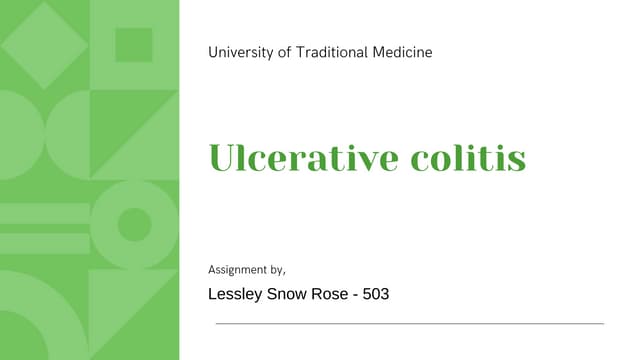 Running head ULCERATIVE COLITIS CONCEPT MAP 1 .docx