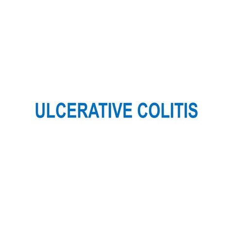 Ulcerative colitis ppt easy med notes 2021 | PPTX