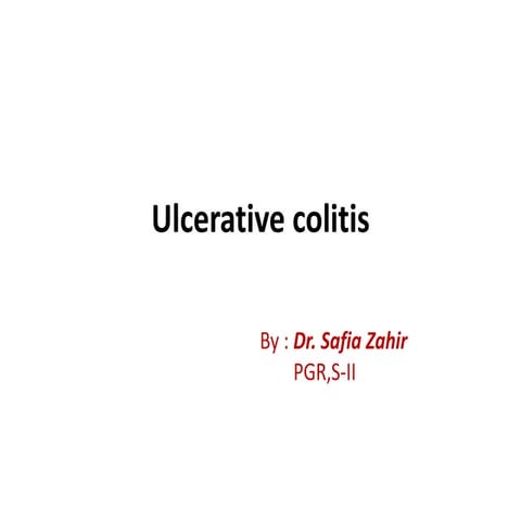 Ulcerative colits ppt | PPTX
