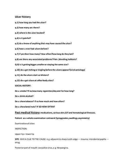 Gynae history taking for osce purposes | PDF