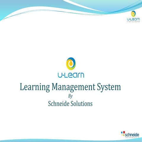 U Learn Learning Management System | PPTX | Education industry | Industries