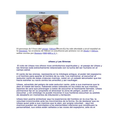 Ulises y las sirenas | PPT