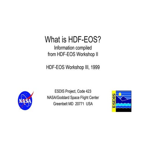 What is HDF-EOS? | PPT