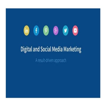 Digital and Social Media Marketing MOOC | PPT