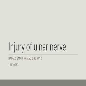 Ulner nerve | PPTX