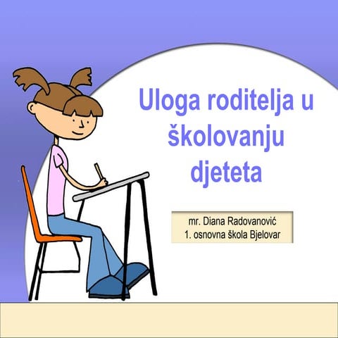 Uloga roditelja u skolovanju djeteta di | PPT