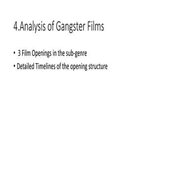Analysis of Gangster Films | PPTX