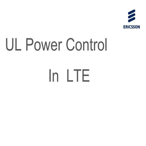 UL Power control in LTE.ppt