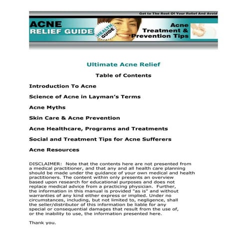 Ultimate Kill Acne Guide | PDF