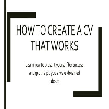 Ultimate cv guide | PPTX