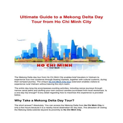 Ultimate Guide to a Mekong Delta Day Tour from Ho Chi Minh City.pdf