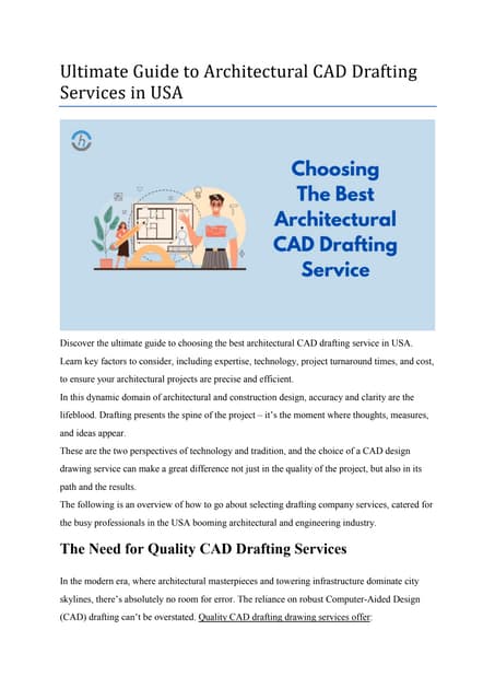 Outsourcing CAD Drafting for Hospital Building Architectural Design | PDF