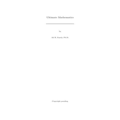 Ultimate mathematics | PDF