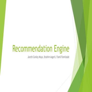 JIF Ultimate recommendation engine | PPTX