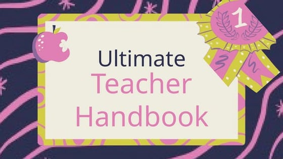 Interactive Bulletin Board Orange And Purple Cute Illustrative ...