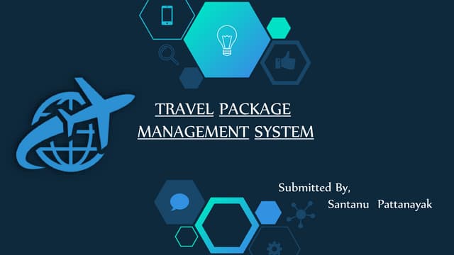 Tour and Travel Management System ppt | PPTX