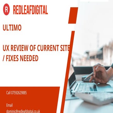 Redleafdigital - UX review of Ultimo with recommendations | PPT