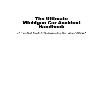 The Ultimate Michigan Car Accident Handbook | PDF | Motor Insurance ...
