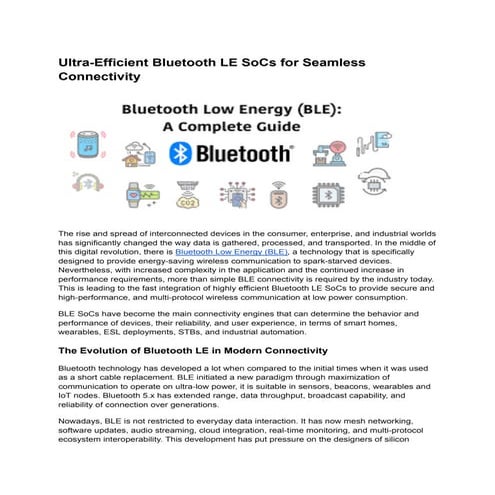 Ultra-Efficient Bluetooth LE SoCs for Seamless Connectivity.pdf