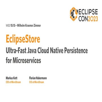 Ultra Fast Data Processing Eclipsecon 2023 Markus Kettpdf 