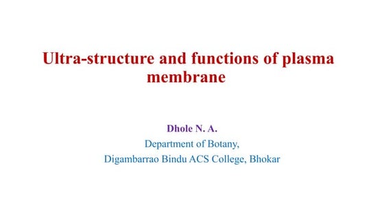 Ultrastructure and functions of Chloroplast.pptx | Biological Sciences ...