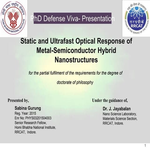 Ultrafast response of metal-semiconductor hybrid.pptx