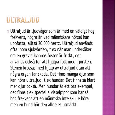 Ultraljud | PPTX