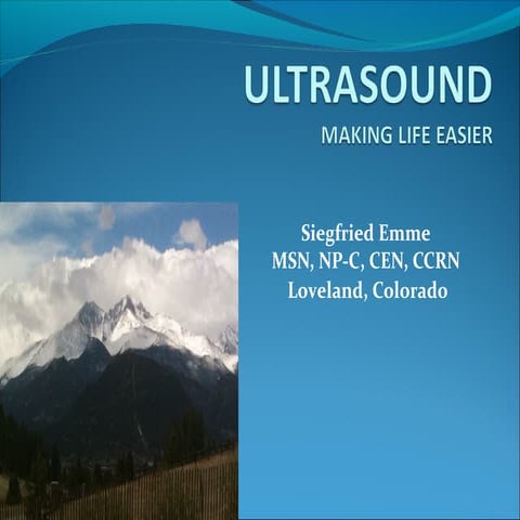 Peripheral IV placement under ultrasound guidance | PPTX