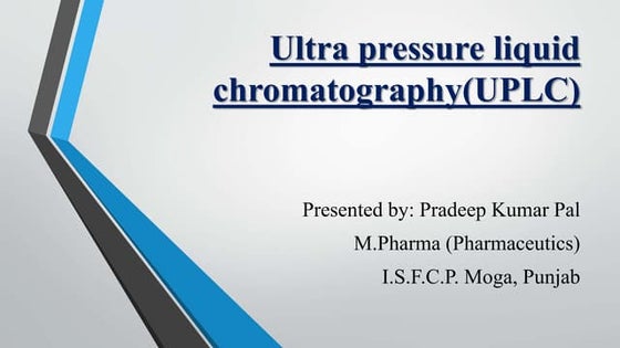 Uplc ppt | PPT | Chemistry | Science